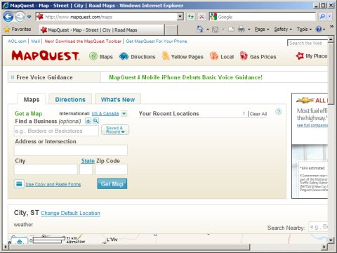 Free Online Maps From MapQuest